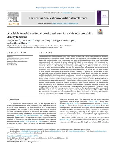 2024 A Multiple Kernel Based Kernel Density Estimator For Multimodal