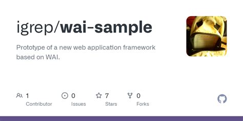 GitHub Igrep Wai Sample Prototype Of A New Web Application Framework Based On WAI