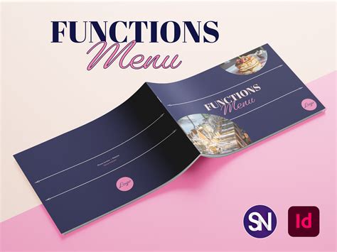 Landscape Functions Menu Template Etsy