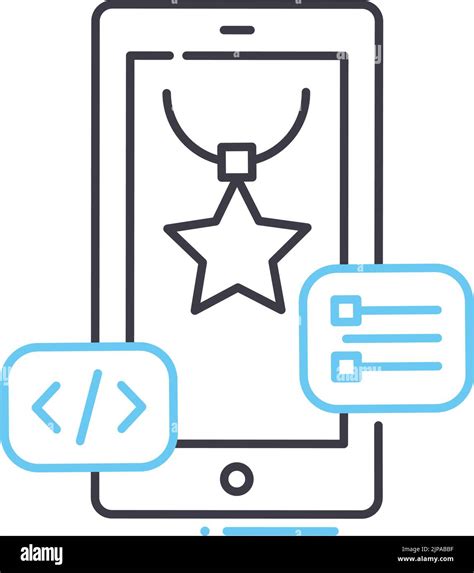 Ux Design Line Icon Outline Symbol Vector Illustration Concept Sign