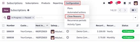 Subscriptions In Odoo 17 Odoo V17 Enterprise Edition Book
