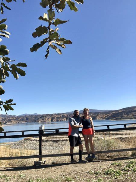 Great Trail Run Overlooking Castaic Lake