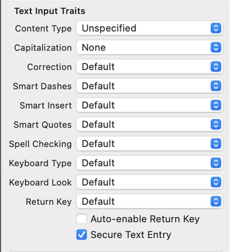 Swift Textfield Placeholder Clear Button Bottom Line 달기 Secure