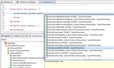 code referencing the system windows systemparameters class no longer compiles progress community