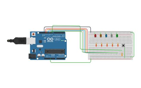 Circuit Design Binario Con Boton Tinkercad