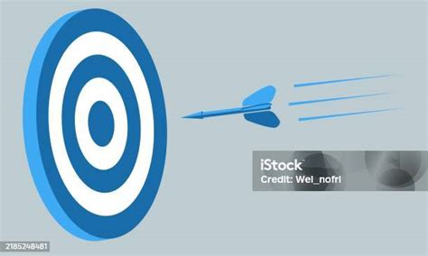 벡터 일러스트 레이 션 대상 보드 및 화살표 개념 작업 비즈니스 성장 생활 기술 교육에 대한 초점 및 정확성 기술 향상에 대한 0명에 대한 스톡 벡터 아트 및 기타 이미지
