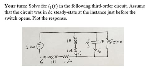 Solved Your Turn Solve For I1 T In The Following