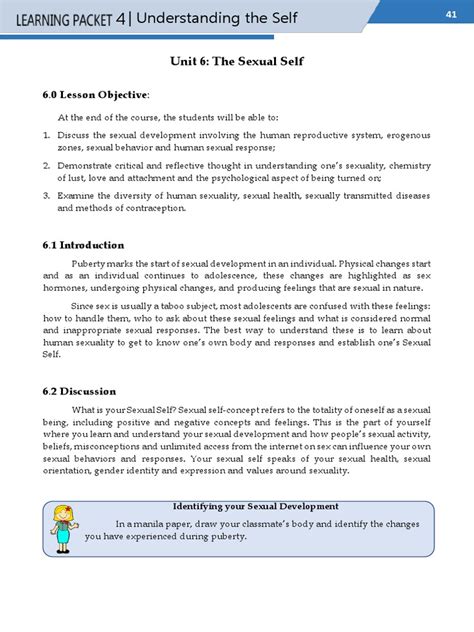 Lp4 Unit 6 7 And 8 Understanding The Self Ge 1 Download Free Pdf Sexual Arousal