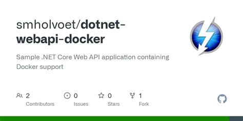github smholvoet dotnet webapi docker sample core web api application containing docker