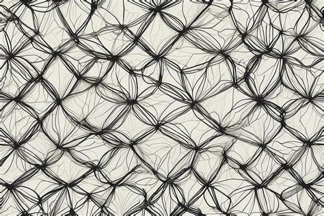 Premium Photo Vector Seamless Pattern Irregular Abstract Grid Texture Free Hand Drawn Trellis