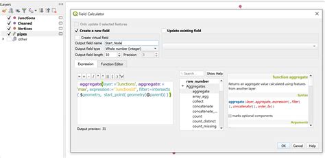 Pyqgis Get Junctions From Pipeline In QGIS Geographic Information Systems Stack Exchange