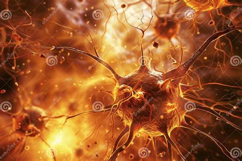 Neural Network Connection With A Cosmic Sparkling Visual Representation In Vibrant Colors Stock