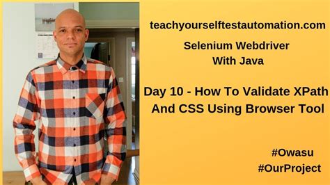 How To Validate Xpath And Css Using Browser Tool Selenium Tutorial Youtube