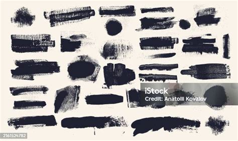 브러시 스트로크 설정 그런 지 디자인 요소 붓 사각형 텍스트 상자 프레임 더러운 조난 질감 잉크 검정이 튄다 직물 인장 직물 피복 물자 벡터 그런 지 그려진 개체 그런지