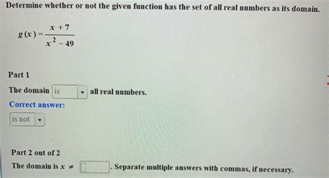 Solved Determine Whether Or Not The Given Function Has The Chegg Com