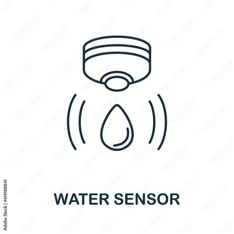 Water Sensor Icon Simple Element From Sensors Icons Collection Creative Water Sensor Icon Ui