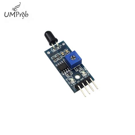 Lm393 4 Pin Ir Flame Detection Sensor Module Fire Detector Infrared Receiver Module For Arduino