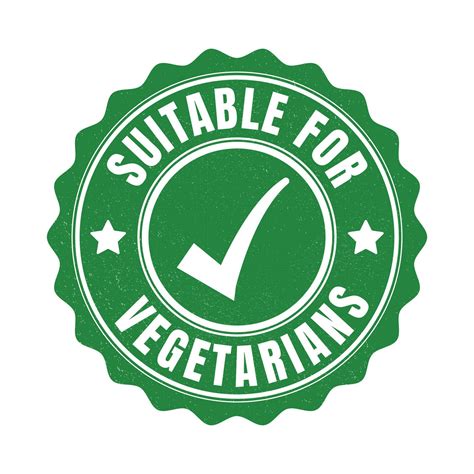 Suitable For Vegetarians Rubber Stamp Leaf Badge Sticker Emblem
