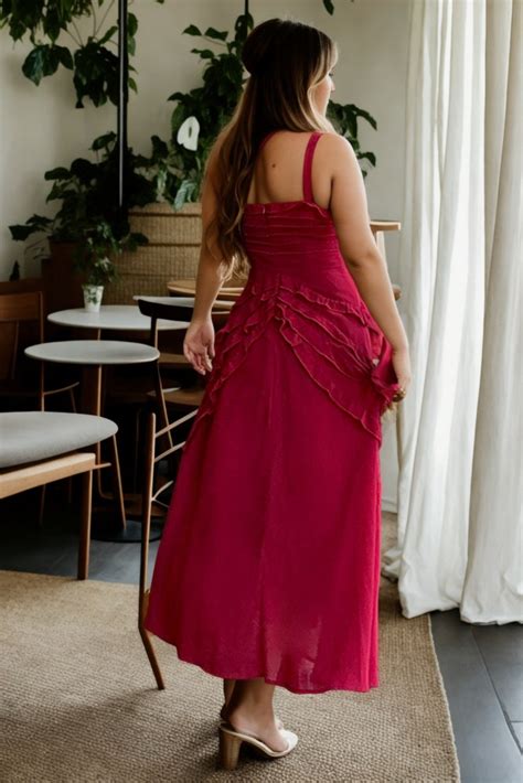 Luisa Plus Size Red Maxi Dress Hello Curve