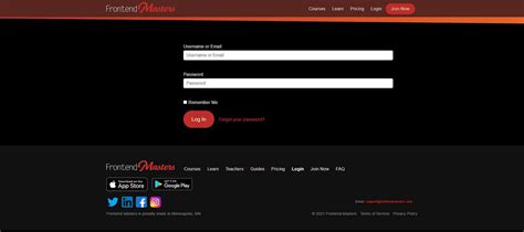 Cloning Of Frontend Masters Using Html Css And Javascript My Very First