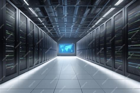 Big Data Center Server Room Rack Engineering Process Teamwork Computer Technology Cloud Storage