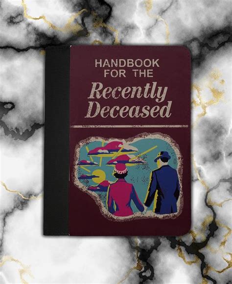 Handbook For The Recently Deceased Notebook Purple Grasshopper Creative