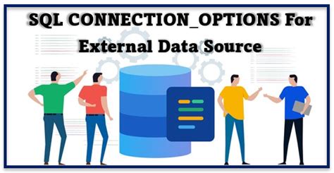 sql connection options in external data source
