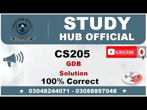 CS GDB Solution Spring Study Hub Official YouTube