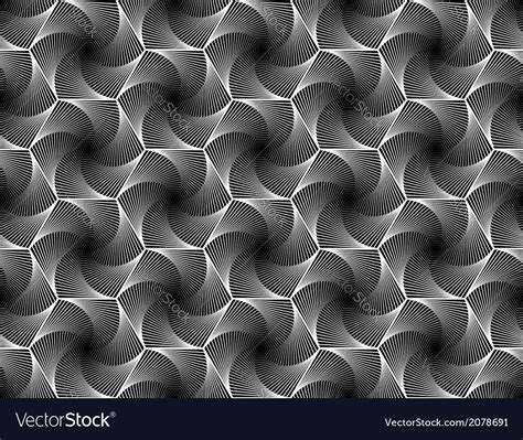 Design Seamless Hexagonal Geometrical Pattern Vector Image