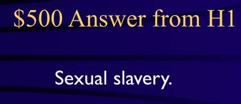Jeopardy Law Game SEX CRIME Criminal Law By Carol Irvin TPT