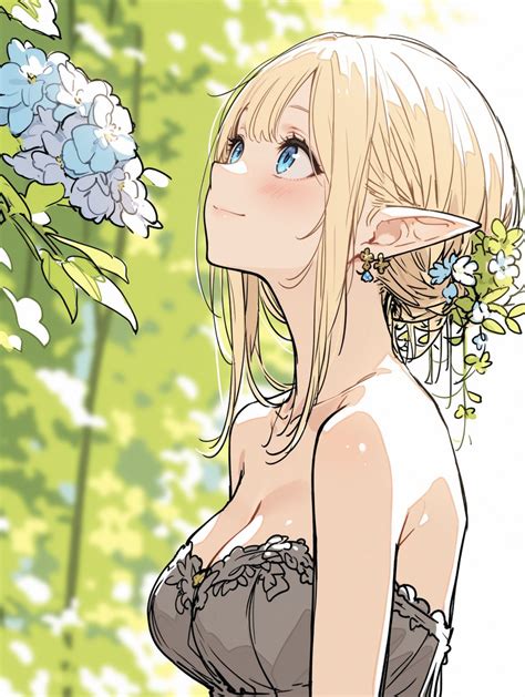 Elf Girl ᛒᛚᚢᛖ ᛒᛚᛟᛟᛗᛋ ᚹᚨᛁᛏ ᚠᛟᚱ ᛗᛖ ᛗᚤ ᚷᚨᛉᛖ ᚱᛁᛋᛖᛋ ᛋᛟᚠᛏ ᛏᛟ ᛚᛁᚷᚺᛏ Blue