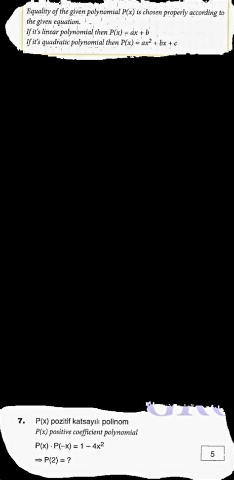 Equality Of The Given Polynomial P X Is Chosen Properly According To The