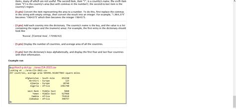 File Access String Processing 25 Points Total