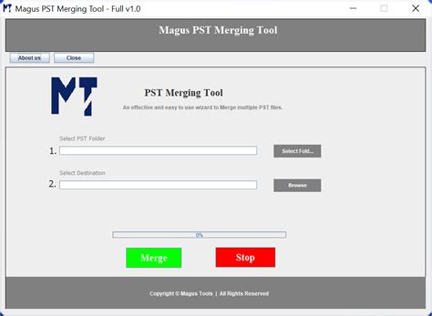 Merge Multiple Outlook PST Files Into One PST File With Magus PST Merging Tool
