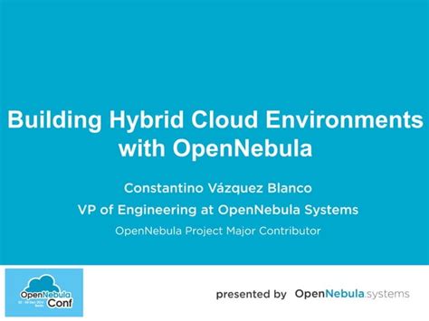 Opennebula Conf 2014 Building Hybrid Cloud Federated Environments With Opennebula Tino