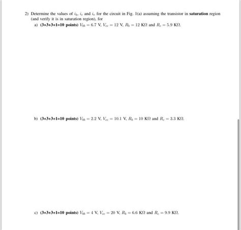 Solved Determine The Values Of It Ic And Ie For The Chegg Com