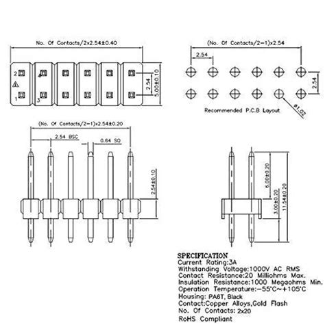 Colour Coded Gpio Headers For Raspberry Pi Zero 10 Pack — Pmd Way