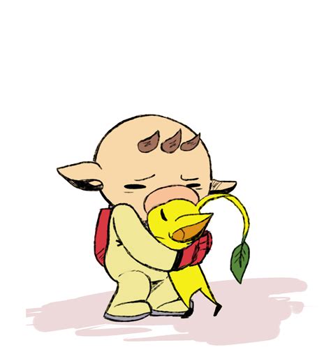 Olimar And Yellow Pikmin Pikmin Drawn By Urfbownd Danbooru