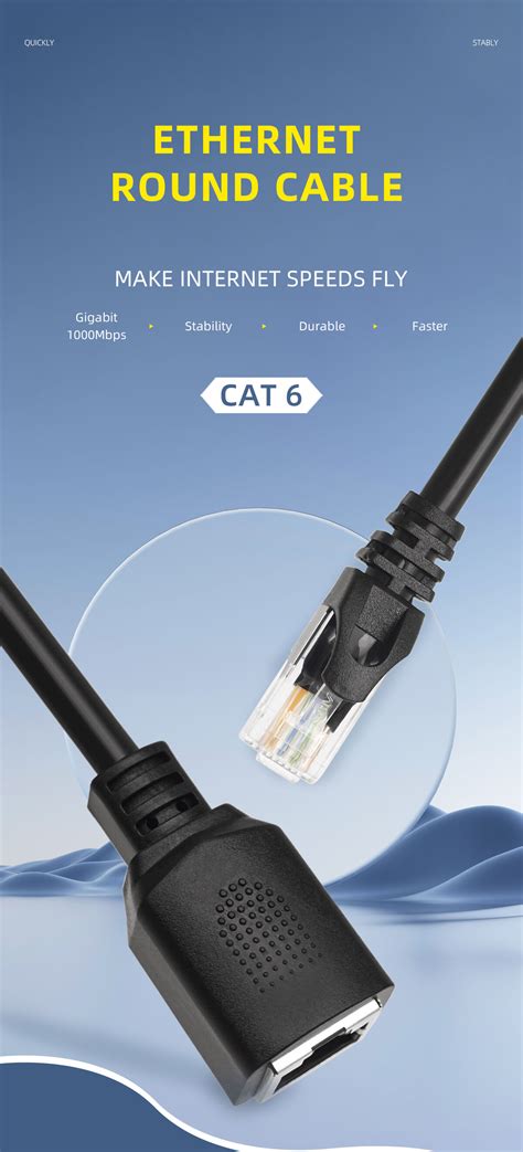 Good Quality 24awg 26awg 28awg Customization Ethernet Extension Cord