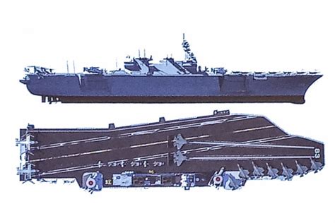 O Porta Helicópteros Js Izumo Convertido Para Porta Aviões Catobar Poder Naval