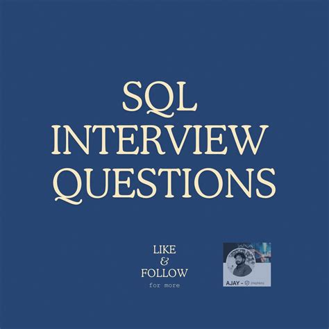 Ajay Kumar Vijayakumar On Linkedin You Should Know All These To Crack Sql Interview Questions