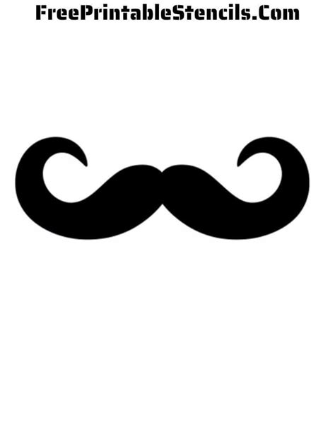 Free Printable Mustache Stencils Free Printable Stencils
