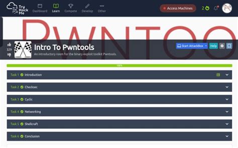100daysofhacking Tryhackme Binaryexploit Pwntools Bufferoverflow