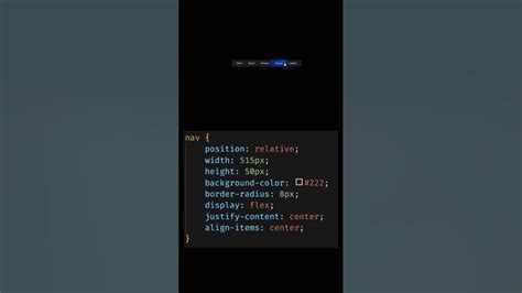Create Navigation Bar Using Html And Css Htmltutorial Shorts Youtube