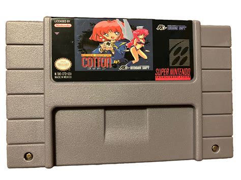 Cotton Marchen Adventure Super Nintendo Snes Video Game Puzzles Ltd