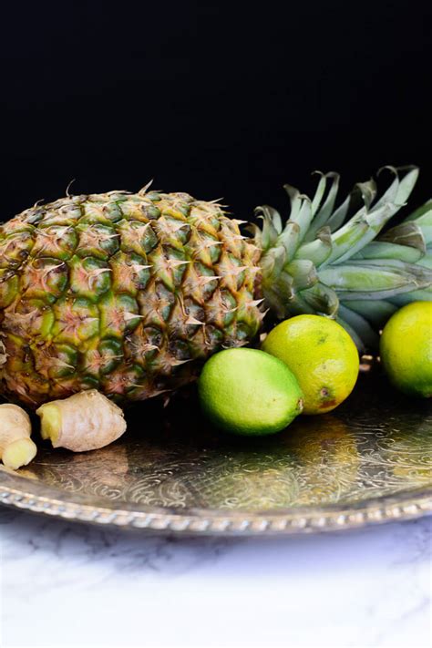 Pineapple Ginger Juice Healthy And Homemade Yummy Medley