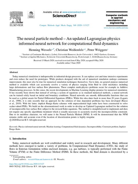 Pinn The Neural Particle Method An Updated Lagrangian Physics