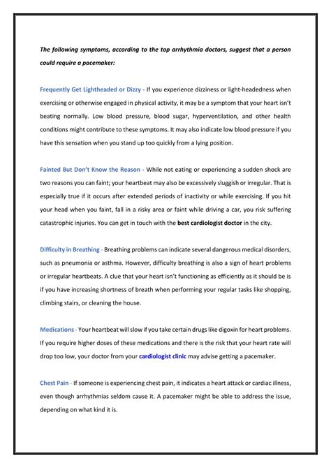 Ppt Symptoms To Get Pacemaker From A Cardiologist Clinic Powerpoint