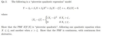 Qn 2 The Following Is A Piecewise Quadratic