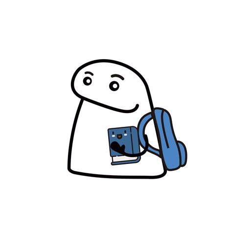 Flork Aluno Com Mochila Fazendo A Nossa Festa